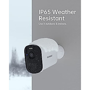 CURISEE Security Cameras Wireless Outdoor, Spotlight Battery Camera, 2K Color Night Vision, 2-Way Talk,IP65 Weatherproof, Simple Setup, 2.4 GHz Wi-Fi