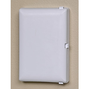 Child Be Safe, Baby Toddler Pet Resistant Electrical Safety Cover Guard for Home and Business, Made in USA, Traditional Outlet (White, 2 Count)