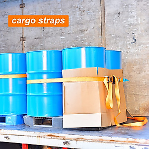 MECCANIXITY Flat Nylon Webbing Strap 1 Inch 15 Yards White for Backpack, Cargo Strap, Luggage-Rack