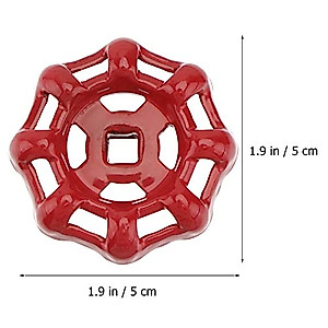 DOITOOL Faucet Hose Bibb Round Wheel Handle, Valve Replacement Wheel Handle Cast Iron Broach Wheel Handle