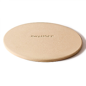 BergHOFF 2415495 Cordierite Pizza Baking Stone, 23 x 23 x 1 cm, Beige, 2 Piece