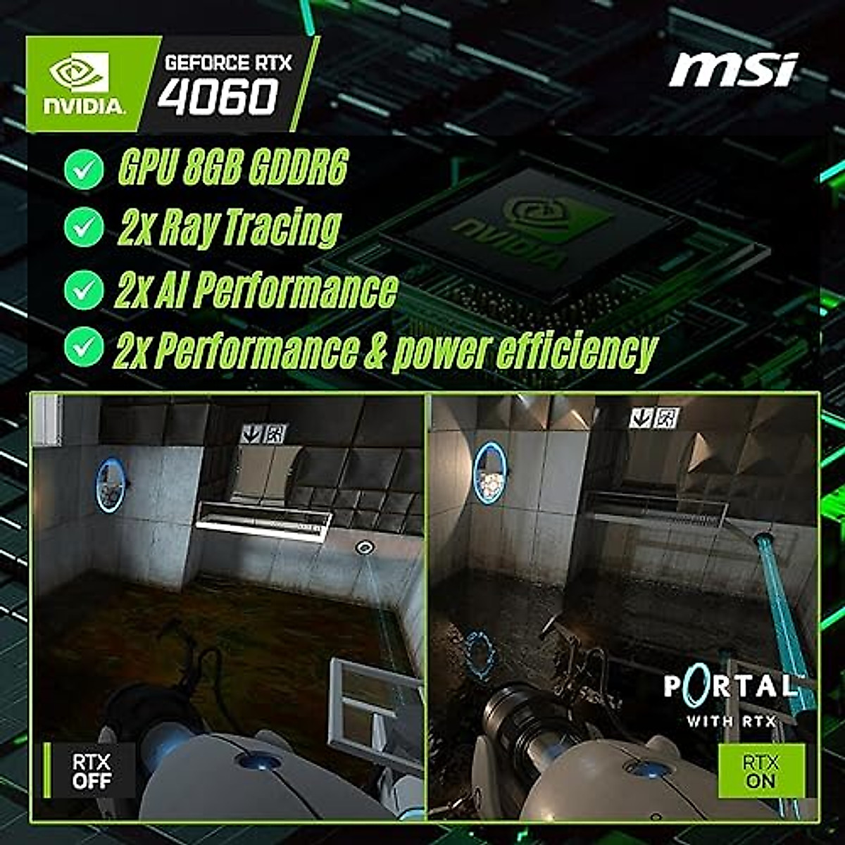 MSI Cyborg 15 Gaming Laptop, 15.6" FHD 144Hz Display, Intel Core i7-12650H, NVIDIA GeForce RTX 4060, 32GB DDR5 RAM, 2TB SSD, Webcam, Backlit Keyboard, Wi-Fi 6, Windows 11 Home, Translucent Black