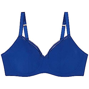 Savage X Fenty, Women's, Curvy Stretch Microfiber Unlined Bra, Emo Blue, 42C