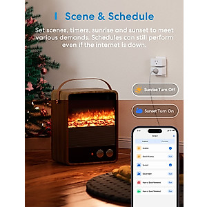 meross Smart Plug Mini Support Apple HomeKit, Siri, Alexa, App Control, Timer, 15A & Reliable WiFi Outlet, No Hub Needed, 2.4G WiFi Only, 4 Pack