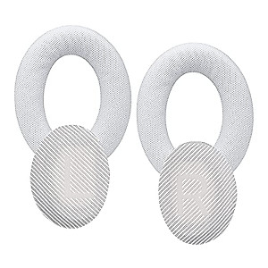 MOLGRIA QC45 Ear Pads Cushion, Replacement Scaly Figure Earpads for Bose Quiet Comfort QC45 QC 35 II QC35 QC35ii Headphones(White)