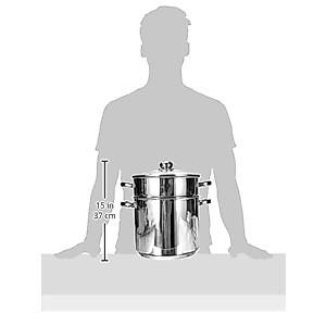 Baumalu - 342639 - Stainless Steel Couscouspot 24 cm 9 Liter