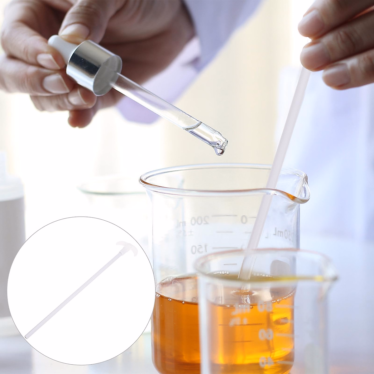 Baluue PTFE Electric Stirring Rod 310 mm/12 inch Length Stirrer with Paddle Mixer Shaft Accessories Electric Overhead Stirrer for Lab