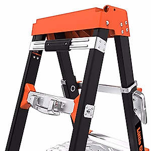 Little Giant Ladders, Select Step, 5-8 foot, Stepladder, Fiberglass, Type 1AA, 375 lbs weight rating, (15130-001)