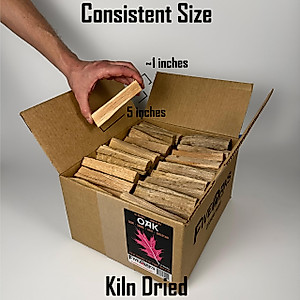 FiveOaks Firewood Pizza Oven Wood for Wood Fire Pizza Oven, Mini Oak Firewood. 5 Inch Oak Wood (1,000 Cubic Inches) ~5" Kiln Dried Firewood for Ooni Pizza Ovens, Gozney, Bertello Pizza Oven