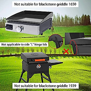 ClimbFun Wind Guard for Blackstone Griddle 17 Inch, Wind Screen, Flat Top Grill Accessories, Compatible with Rear Grease Cup, Hood and Side Shelf, Blackstone Griddle Accessories