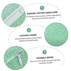 Hemoton 1Pc Lumbar Pillow Waist Pads Pillow for Home Pillow for Waist Orthopedic Pillow Tournure Support Cushion Memory Pillow Waist Support Cushion Tournure Pillow to Sleep Apple Green