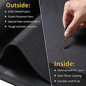 SUPJOYES Grill Cover for Traeger 34 Series Grill and More, Heavy Duty Waterproof Wood Pellet Grill Cover, Black