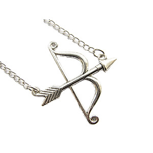 necklace Bow and Arrow, Archery Gift, Archery, Arrow and Bow Archery Charm Pendant