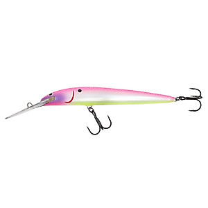 Northland Tackle Rumble Stick Fishing Lure, Freshwater Deep Diving Trolling Crankbait for Walleye, Perfect Lure for Any Kit, Pink Pearl, Size #5, 5", 5/8 Oz