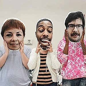 VEELU Custom Face Pillow Personalized Dog Cat Shaped Pillow, Custom Handmade Double-Sided 3D Printing Photo Pillow Soft Plush Toy Home Sofa Car Seat Decorative Unique Birthday Gift Height 20 Inch