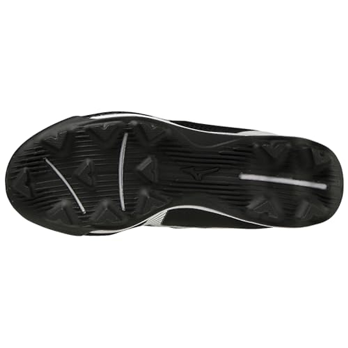 Mizuno Wave Finch Lightrevo Jr Softball Shoe, Black-White, 4