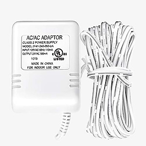 24 Volt Transformer, 500mA Power 500cm Cable C Wire Adapter for All Version Ring Doorbell, Competible with Nest Hello Skybell Ecobee Sensi Smart and Honeywell Thermostat