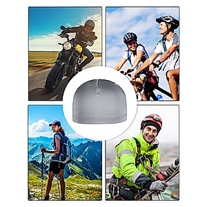 Boao 6 Pieces Skull Caps Helmet Liner Sweat Wicking Cap Running Hats Cycling Skull Caps for Men Women (Vivid Colors, X-Large)