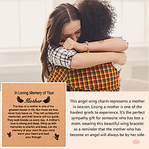 UPROMI Sympathy Gifts for Loss of Mom, Sympathy Bracelet Bereavement Remembrance Gifts, Memorial Jewelry Condolence Grief Gifts for Loss of Mother, Sorry for Your Loss Gift