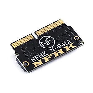 HRUIYL 12+16pin M.2 NVME SSD Convert Adapter for MacBook Air Pro Retina Mid 2013 2014 2015 2016 2017, NVME/AHCI SSD Upgraded Kit for A1466 A1465 A1502 A1398