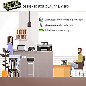 Limeink 10 Pack Compatible 711XL 711 High Yield Ink Cartridges (4 Black, 2 Cyan, 2 Magenta, 2 Yellow) for HP Designjet T120 T520 Printer