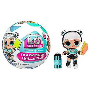 LOL Surprise X FIFA World Cup Qatar 2022 Dolls with 7 Surprises Including Accessories, Limited Edition Collectible Doll with Soccer Theme, Holiday Toy, Great Gift for Kids Girls Ages 4 5 6+ Years