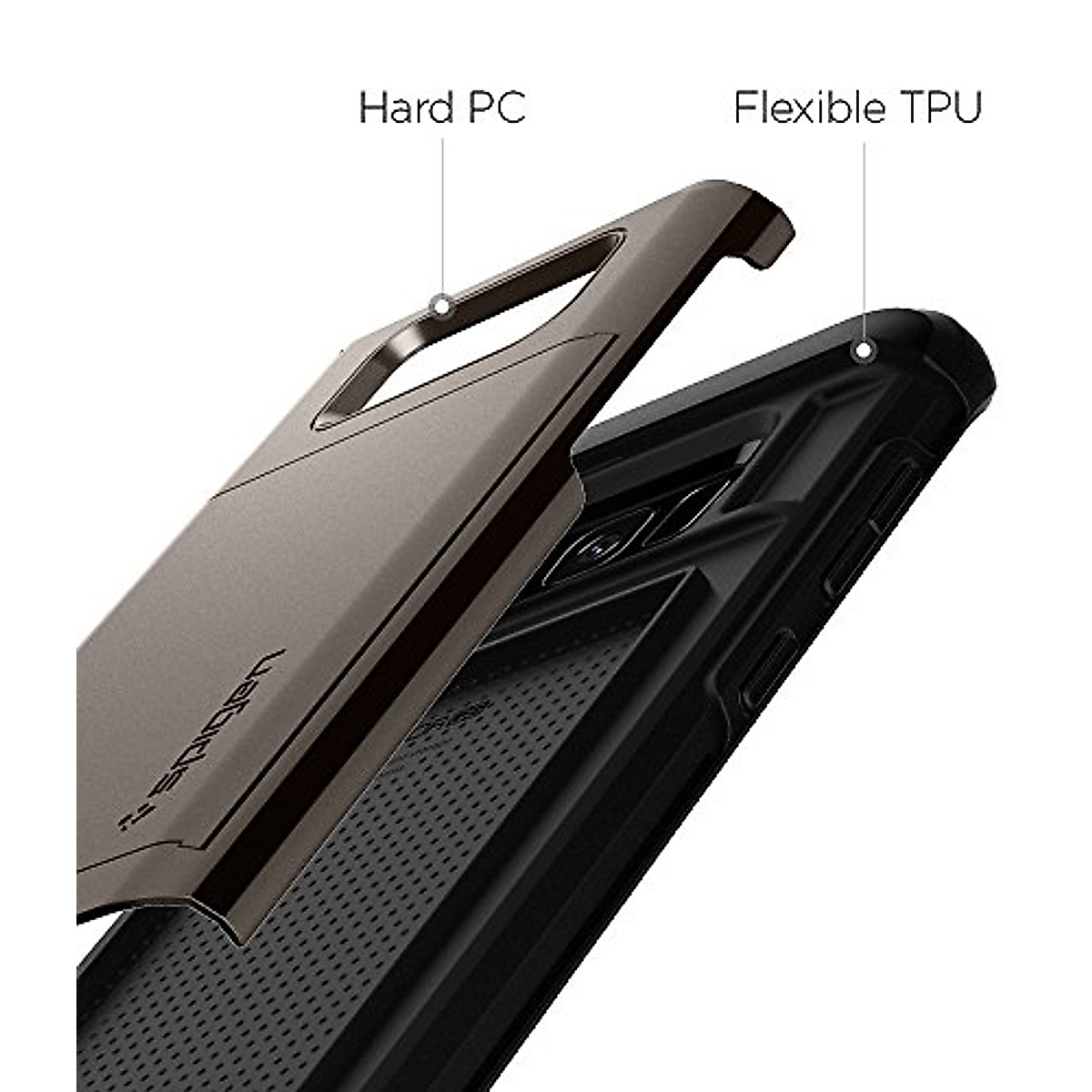 Spigen Slim Armor CS Designed for Samsung Galaxy S8 Case (2017) - Gunmetal