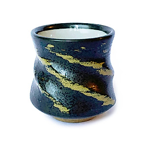 Twisted Design Japanese MINO-YAKI YUNOMI, Japanese Tea Cup. For your Asian Tea Time. Enjoy Green Tea, Black Tea and Coffee. Made in Japan