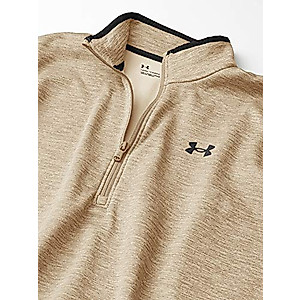 Under Armour Armour Fleece 1/2 Zip, Highland Buff (200)/Black, Small