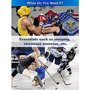 Hsei 10 Pieces Sports Mouth Guards Sports Mouth Protection Athletic Mouth Guard with Portable Box for Adult and Youth, 5 Colors