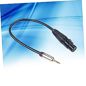 Vaguelly Stereo Headset Adapter to aux Female to Male Stereo Adapter mic Adapter Headset Converter Microphone Adapter Headphones Adapter XLR Adapter 3.5mm to XLR Cable Earphone