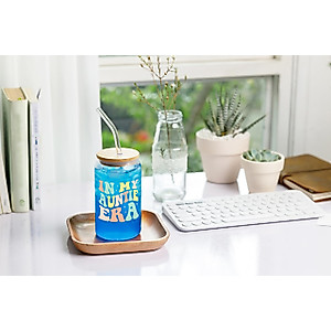 NewEleven Christmas Gifts For Aunt - Aunt Gifts From Niece, Nephew - Birthday Gifts For Aunt, New Aunt, Auntie, To Be Aunt, Aunt Announcement, Promoted To Aunt - 16 Oz Coffee Glass