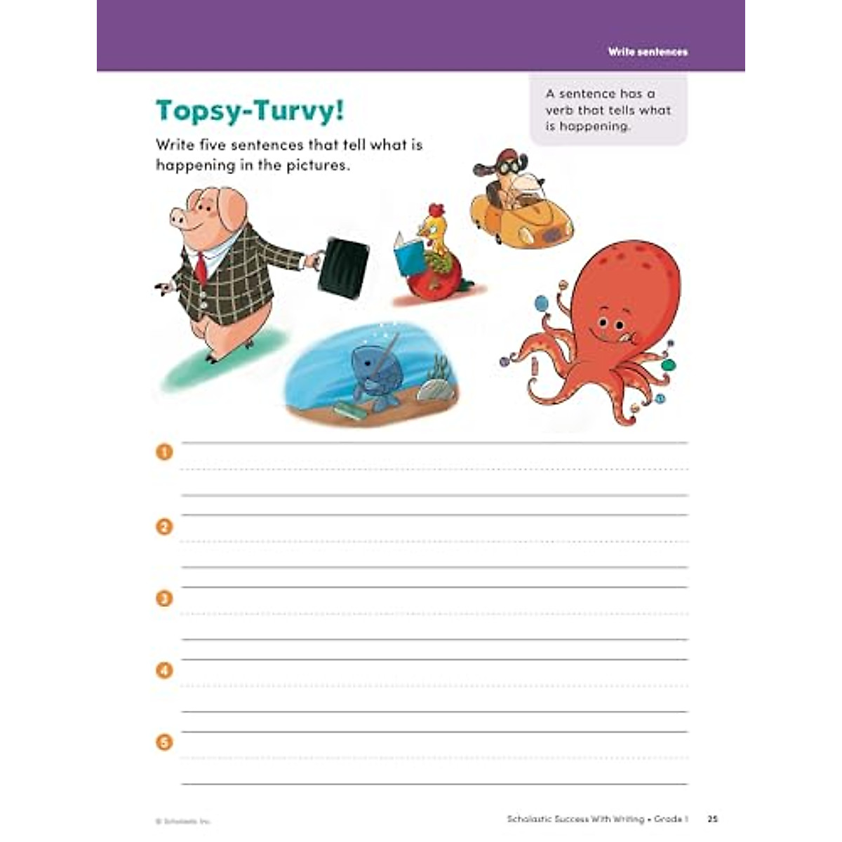 Scholastic Success with Writing Grade 1 Workbook