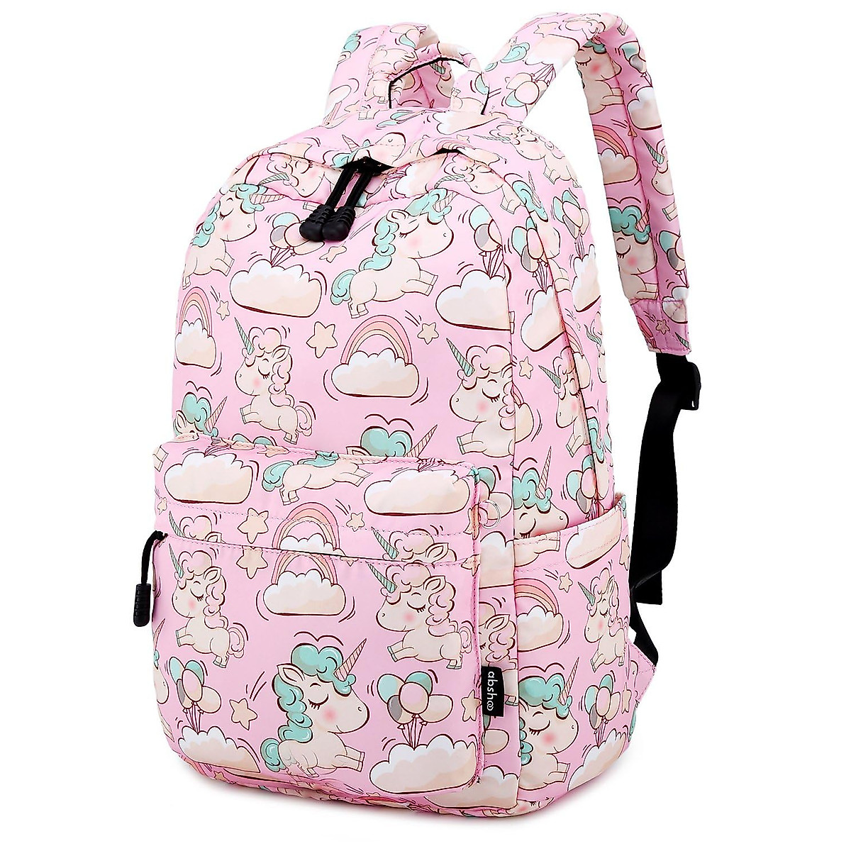 abshoo Cute Lightweight Kids School Bookbags Unicorn Girls Backpacks With Lunch Bag (Unicorn Pink Set G3)