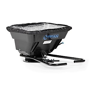 Titan Attachments 12 Volt ATV/UTV Broadcast Spreader, 80 LB Capacity, with Rain Cover