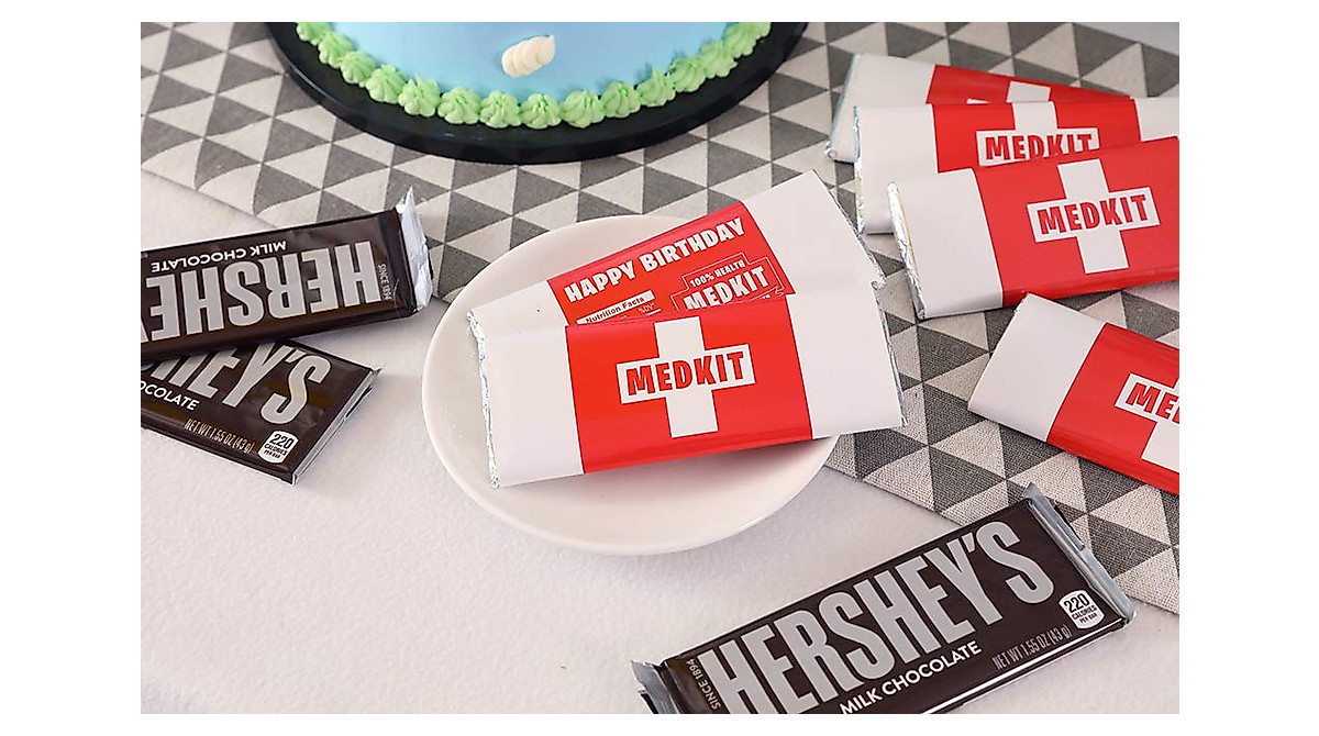 Game Party Supplies Medkit Labels for Birthday Fun