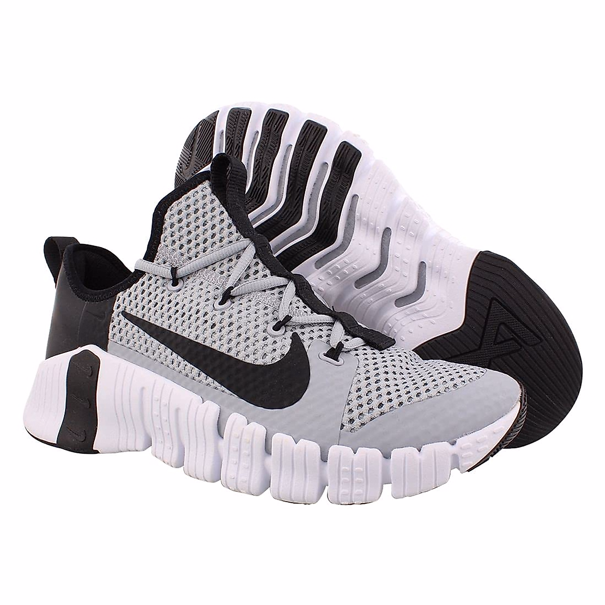 Nike Free Metcon 3 Unisex Shoes Size 9.5, Color: Wolf Grey/Black/White