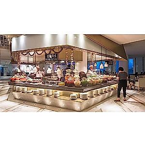 Food Insulation Lamp Commercial Food Warmers, 170mm, Retractable Food Heating Lamp High Power Commercial Hotel Kitchen Equipment Restaurant Supplies (Color : Silver)