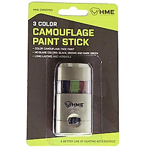 HME Products 3 Color Camo Face Paint Stick, Multi, One Size