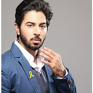 12/25/50/100 pieces Metal Yellow Ribbon Pin Awareness Ribbon Pin Bone Cancer Awareness Support Campaign Charity Donation Event Gift Accessories Brooch (25)