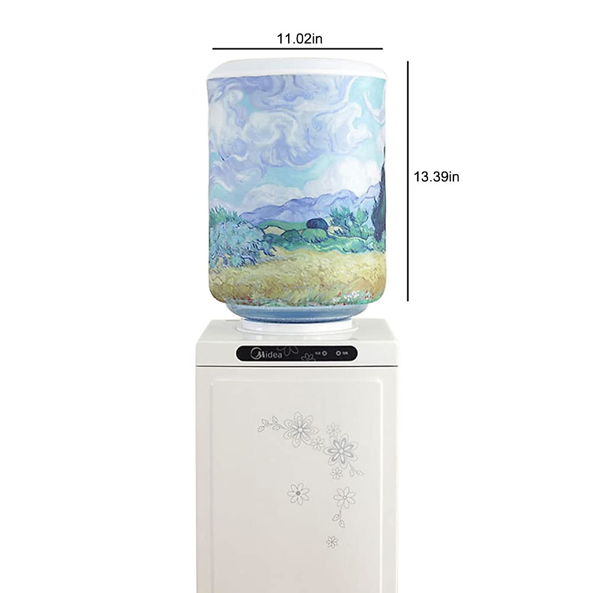 ZUYYON Water Dispenser Bucket Covers for 5 gallon water bottles, Dust Proof Covers for Water Cooler Reusable Fabric Bucket Decor Furniture Cover Protector for Home Office or Kitchen