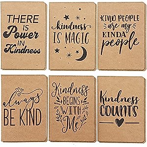 Kindness Counts Kraft Pocket Journals, Bulk Journals for Kids (4 x 5.75 in, 24 Pack)
