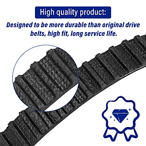 Sander Toothed Drive Belt Compatible With 848530 Porter Cable Fits 351/352 336/337 Variable speed Belt Sanders - 2Pack