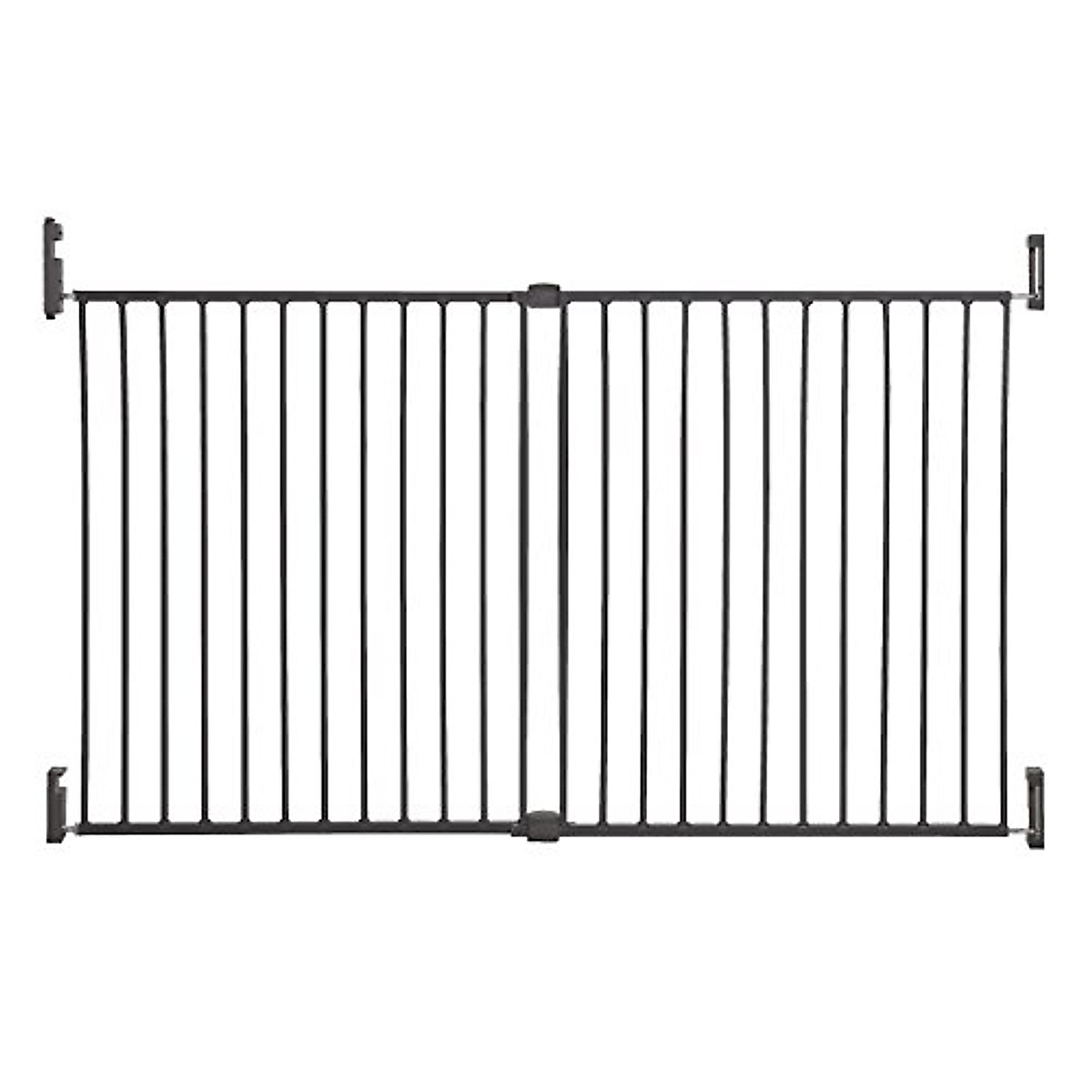 Dreambaby Broadway Extra-Wide Baby Safety GRO-Gate - with EZY Check Indicator Feature - Fits Openings 30-53 inches Wide - Charcoal - Model L2116