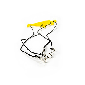 Tandem Sport Volleyball Court Line Corner Stakes - Outdoor Volleyball Boundary Lines - Volleyball Court Rope Court Lines - Volleyball Lines for Sand or Grass - Heavy Duty Stakes and Bungees