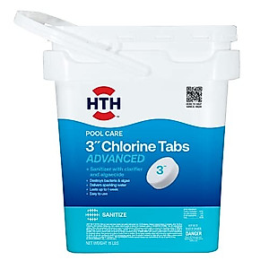 HTH 42054 Swimming Pool Care Super 3" Chlorinating Tablets, 15 lbs