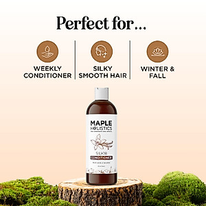 Hair Conditioner for Damaged Dry Hair - Silk Protein Conditioner for Dry Hair Frizz Control & Shine - Hydrating Conditioner for Curly Hair with Argan Oil and Hair Moisturizer for Dry Hair Care