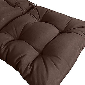 QILLOWAY Indoor/Outdoor High Back Chair Cushion,Spring/Summer Seasonal Replacement Cushions.(Coffee)