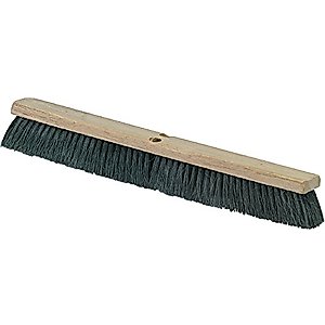 SPARTA Flo-Pac Tampico Floor Sweep, Floor Brush for Cleaning, 24 Inches, Black