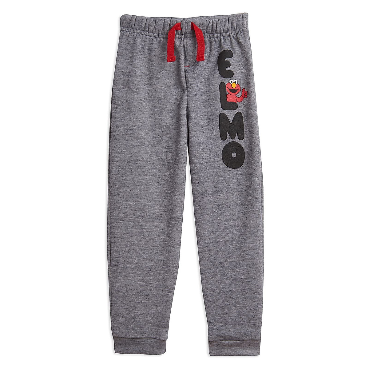 Sesame Street Elmo Baby Boys Fleece Hoodie & Jogger Pants Set Red/Gray 12 Months